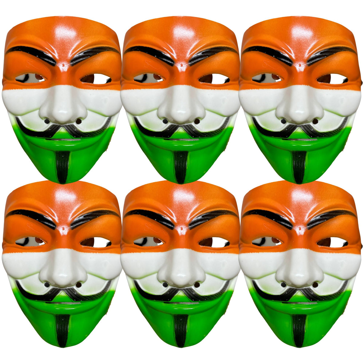 FabSports Face Mask of Indian Flag tricolor Feat V For Vendetta with e ...