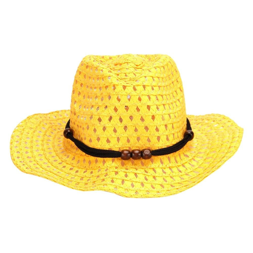 Fabseasons Yellow Beach Hat For Women freeshipping - FABSEASONS